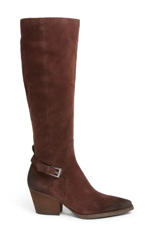 Sam Edelman Wren Buckle Knee-high Boots - Cafe Noir