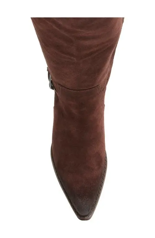 Sam Edelman Wren Buckle Knee-high Boots - Cafe Noir