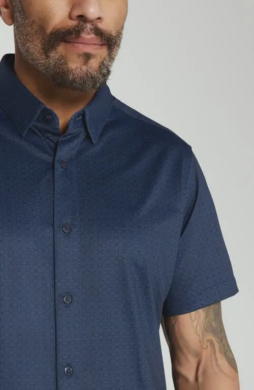 7 Diamonds Puente Performance Geometric Short Sleeve Shirt