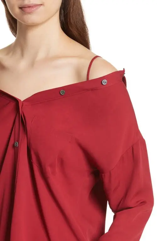 Theory Tamalee Silk Shirt