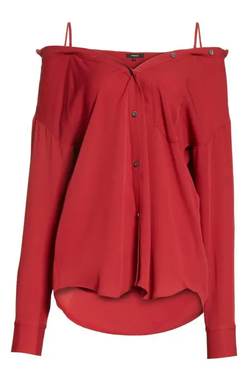 Theory Tamalee Silk Shirt