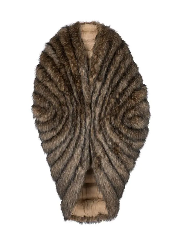 Balmain Faux Fur Cape