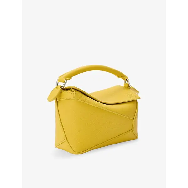 Loewe Puzzle Edge Mini Leather Cross-body Bag - Dandelion