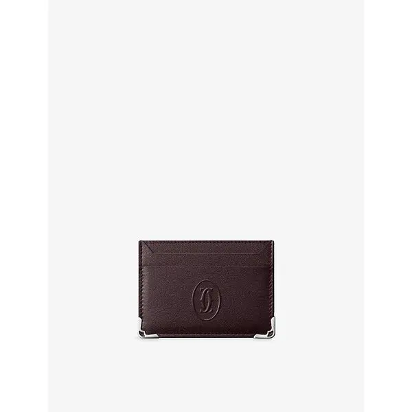 Cartier Must De Leather Card Holder - Brown