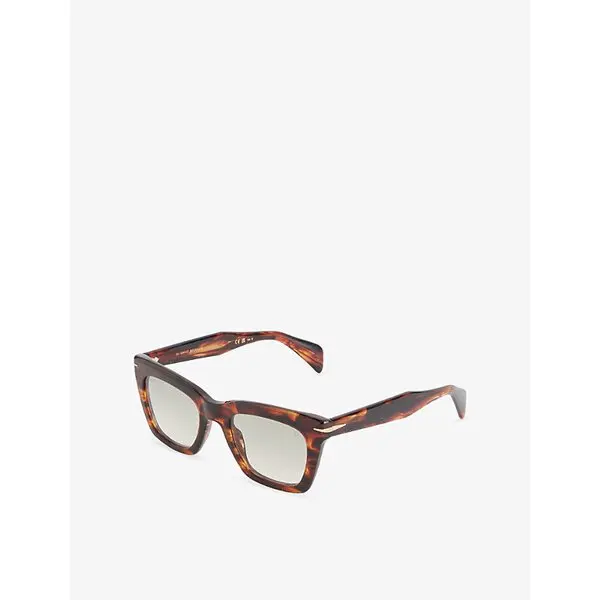 DB EYEWEAR BY DAVID BECKHAM Miami Rectangle Frame Sunglasses