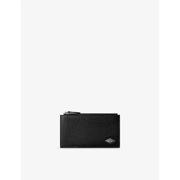 Cartier Losange De Zipped Leather Card Holder - Black