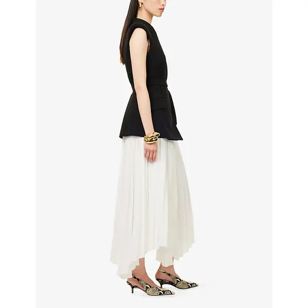Simkhai Helena Combo Blazer Woven Midi Dress