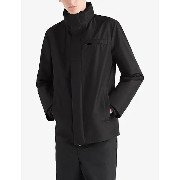 Prada High-neck Woven Jacket