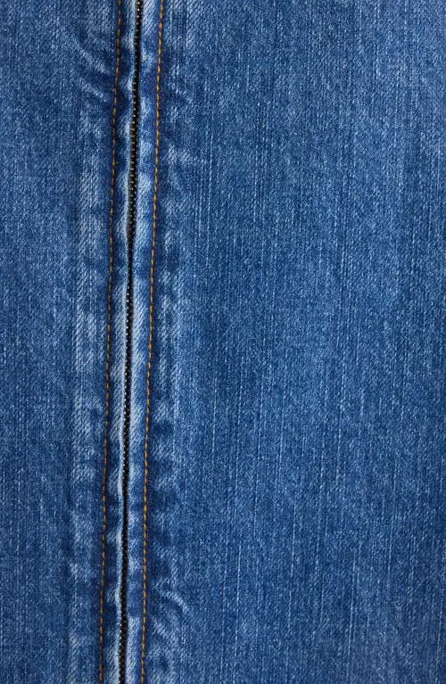 Givenchy Raw Hem Trapeze Denim Minidress