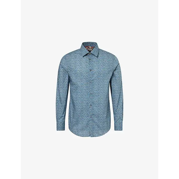 Paul Smith Printed Long-sleeve Cotton Shirt