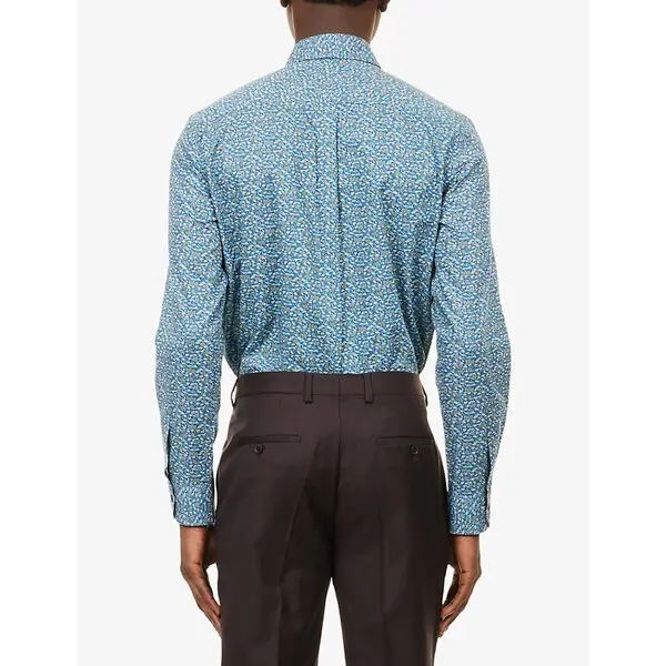 Paul Smith Printed Long-sleeve Cotton Shirt