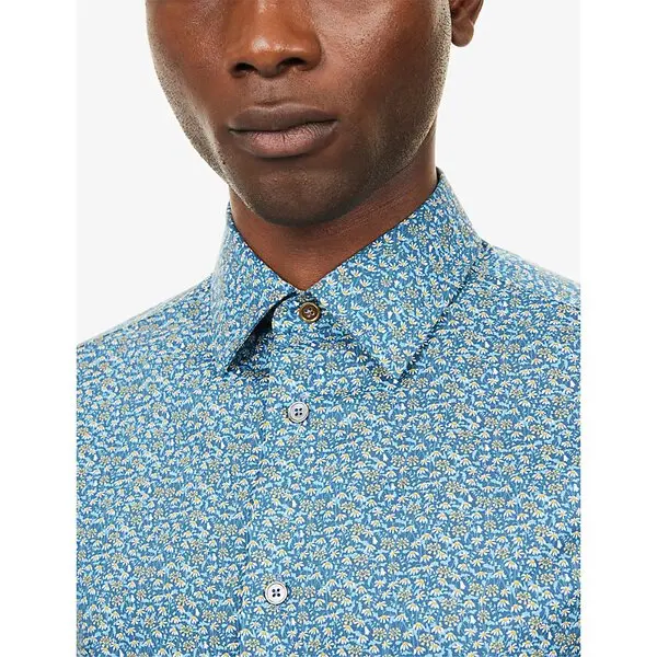 Paul Smith Printed Long-sleeve Cotton Shirt