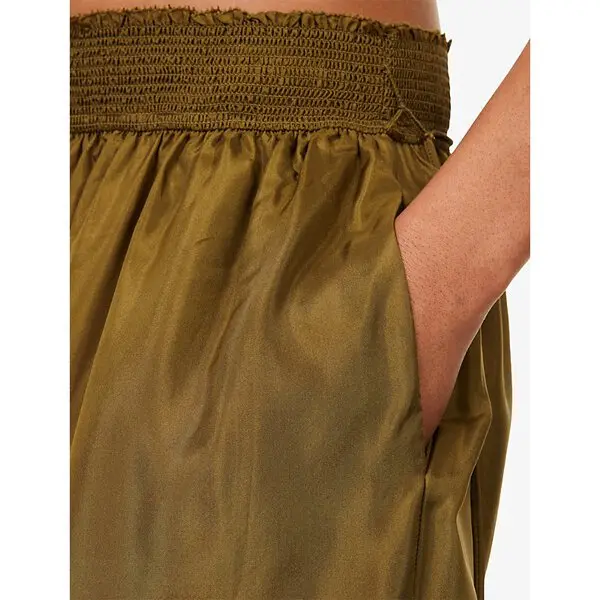 Zimmermann Silk Harem Trousers - Olive