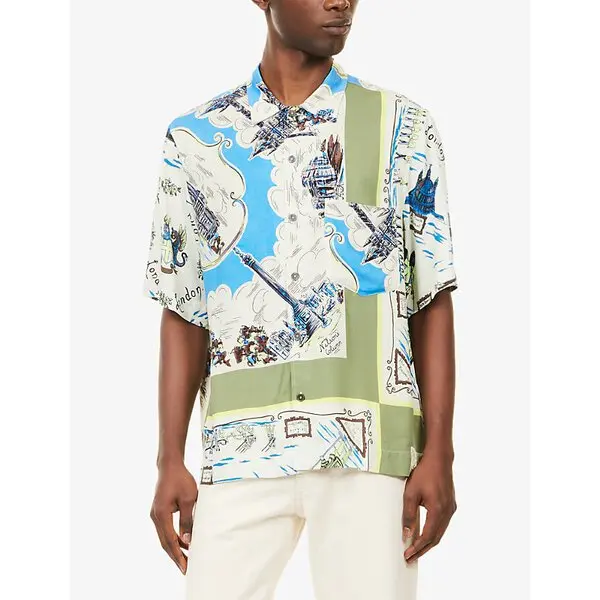 Paul Smith Printed Short-sleeve Woven Shirt