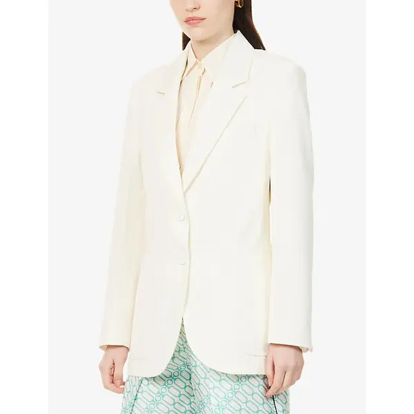 Victoria Beckham Katherine Single-breasted Woven Blazer