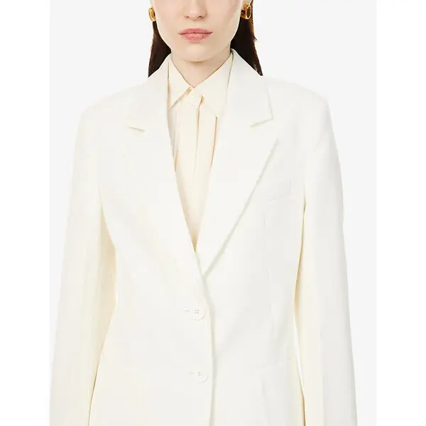 Victoria Beckham Katherine Single-breasted Woven Blazer