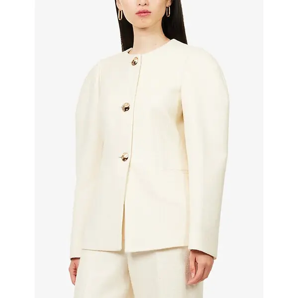 Gabriela Hearst Daelan Silk And Wool Blazer - Ivory