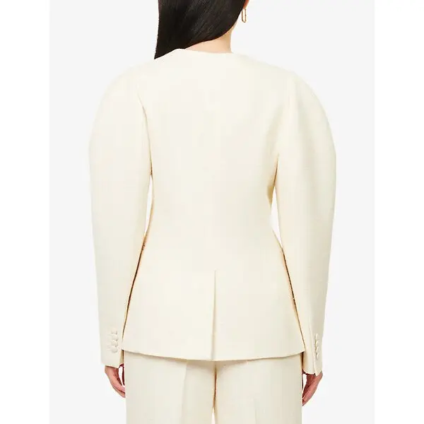 Gabriela Hearst Daelan Silk And Wool Blazer - Ivory
