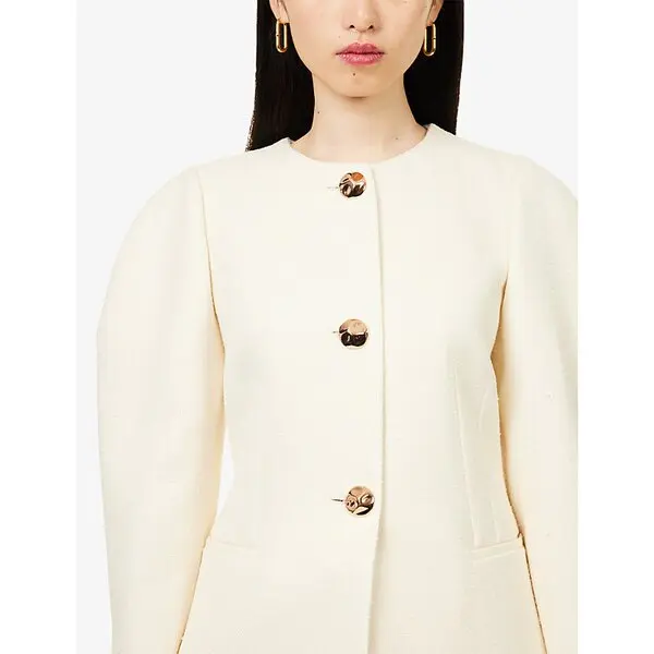 Gabriela Hearst Daelan Silk And Wool Blazer - Ivory