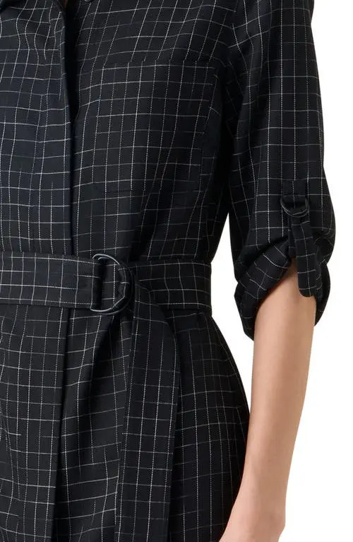 Akris Checked Wool-blend Shirtdress