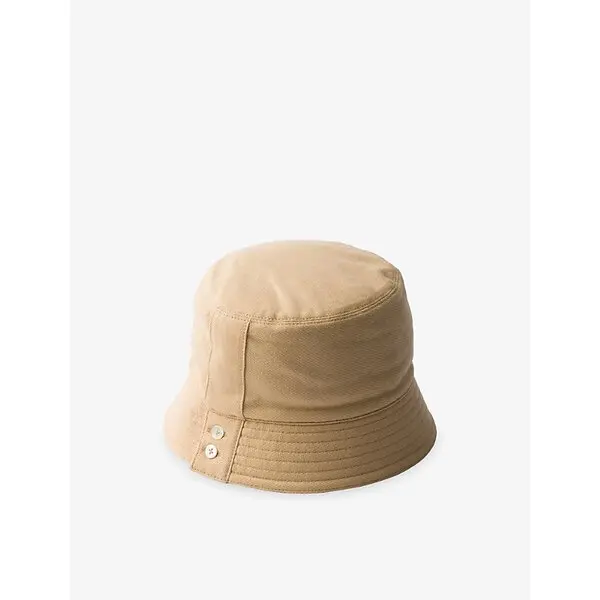 Prada Cotton Piqué Bucket Hat - Neutral