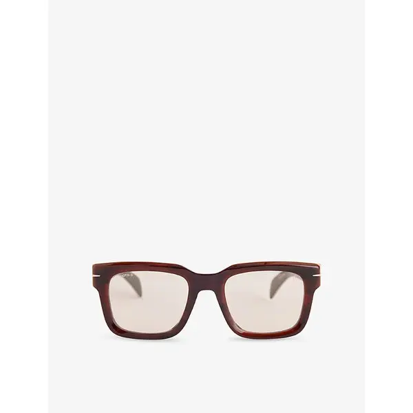 DB EYEWEAR BY DAVID BECKHAM Db7100 Square-frame Acetate Sunglasses - Brown