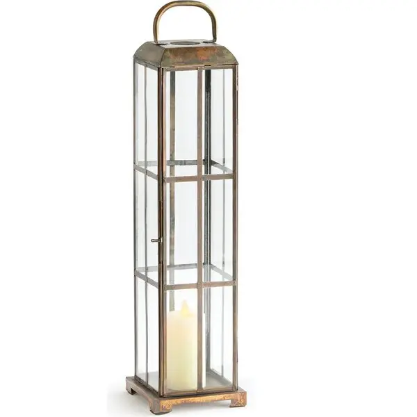 NAPA HOME & GARDEN Benson Lantern Candle Holder - Gold