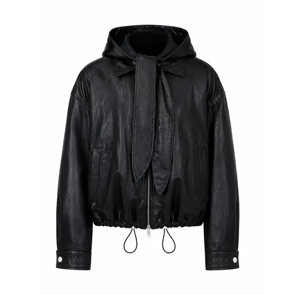 ATS THE LABEL Arden Two-way Detachable Hood Jacket - Black