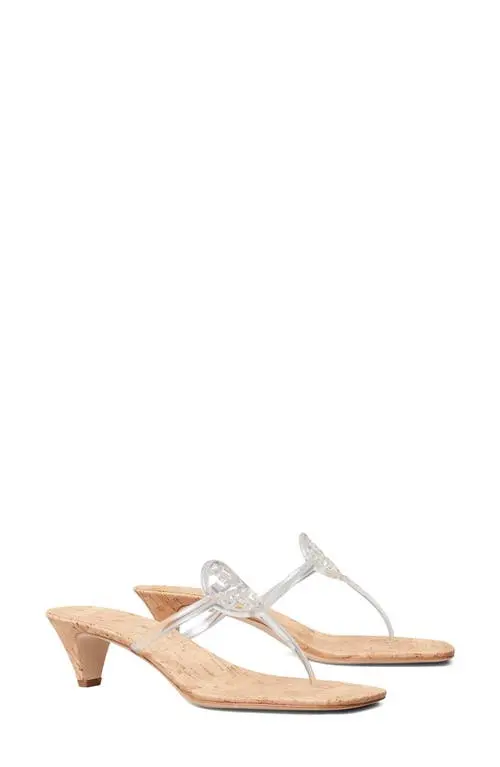Tory Burch Miller Jelly Kitten Heel Sandal - Clear