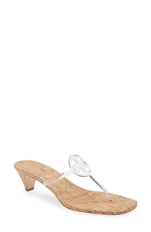 Tory Burch Miller Jelly Kitten Heel Sandal - Clear