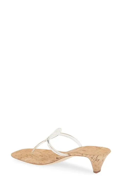 Tory Burch Miller Jelly Kitten Heel Sandal - Clear