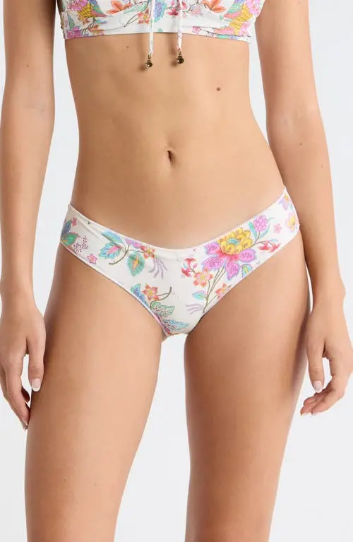 Rip Curl Half Moon Bay Cheeky Bikini Bottoms - Bone