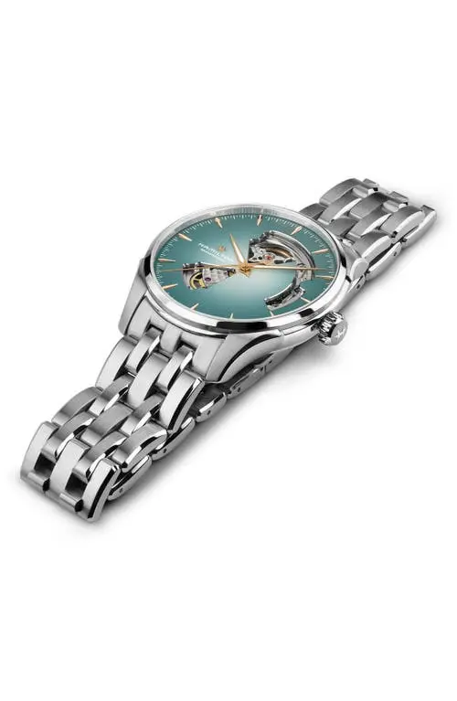 Hamilton Jazzmaster Open Heart Automatic Bracelet Watch - Turquoise