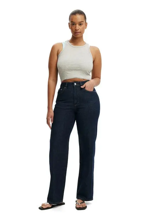 COTTON ON Curvy '91 High Waist Straight Leg Jeans