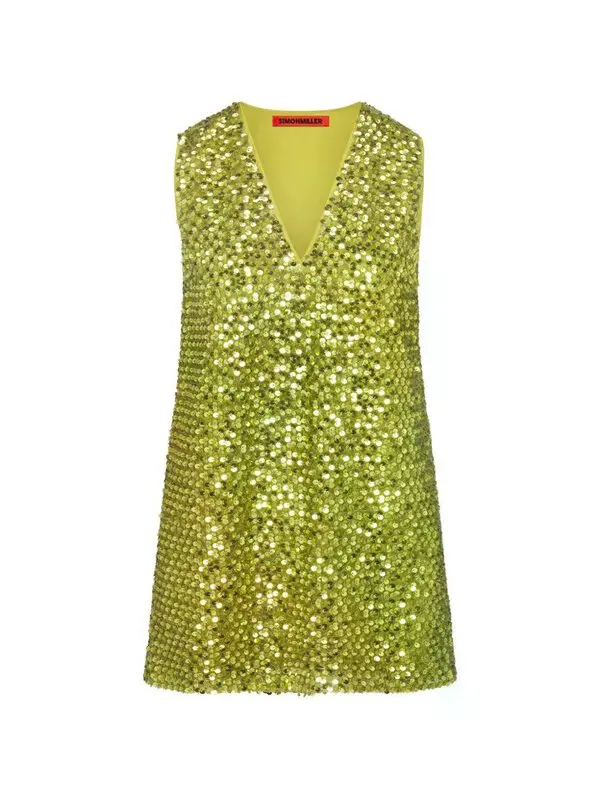 SIMONMILLER Fountain Sequin Embellished Mini Dress