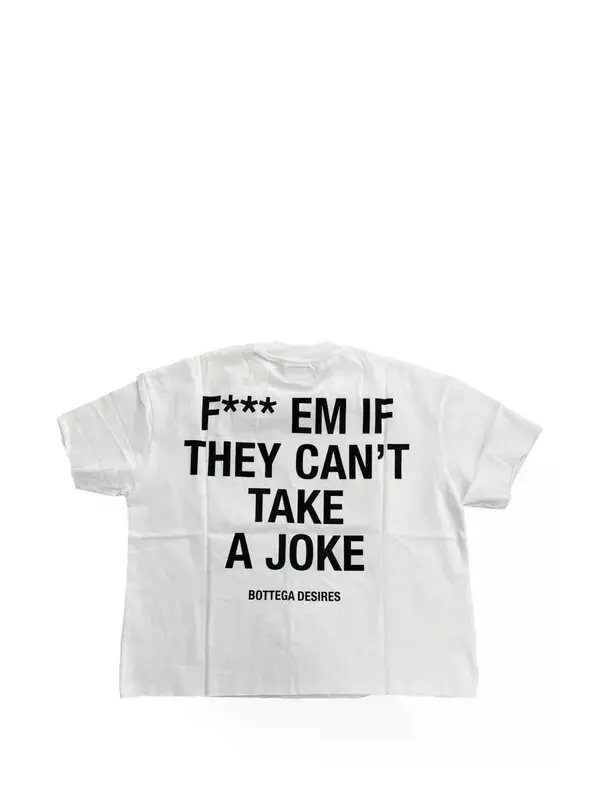BOTTEGA DESIRES Logo-print T-shirt