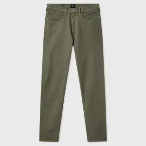 Paul Smith Slim Tapered-fit Gart-dyed Jeans - Green
