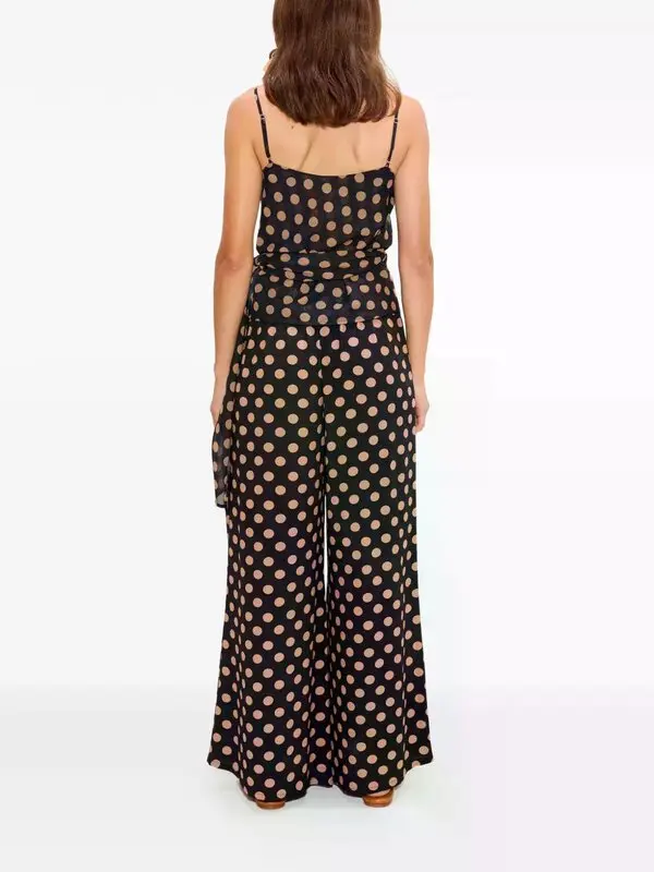 SIMONMILLER Marlowe Polka-dot Tie-fastening Top