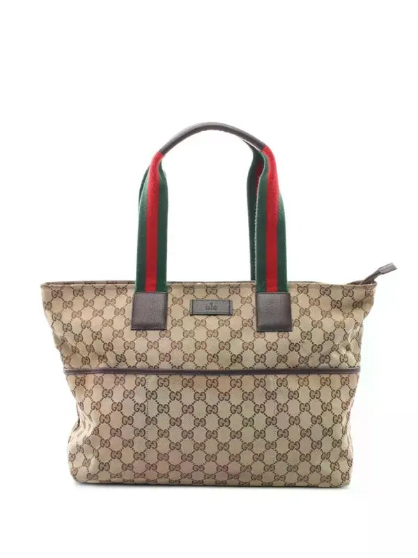 Gucci Gg Monogram Web Shoulder Bag