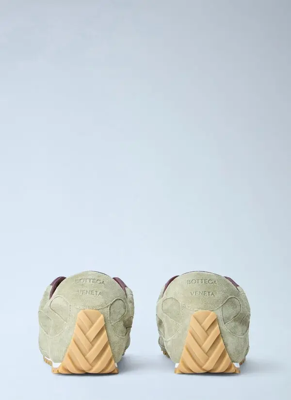 Bottega Veneta Orbit Flash Suede Sneakers - Green