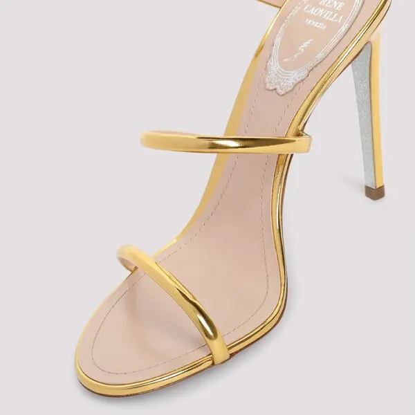 Rene Caovilla Renè Caovilla Calf Leather Stiletto Sandals