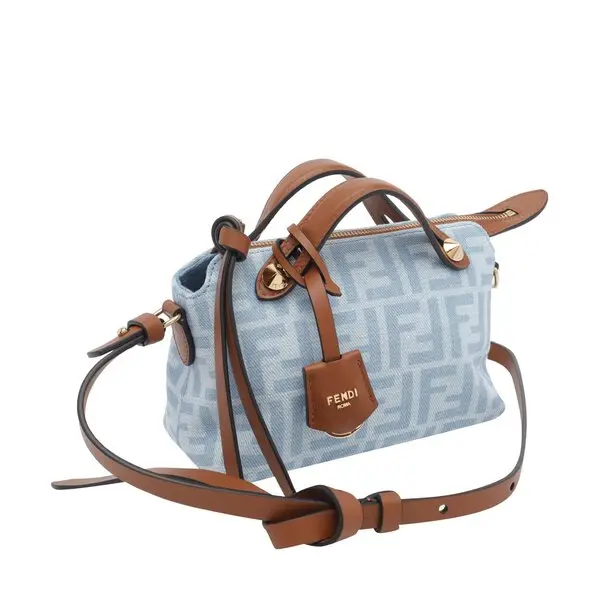 Fendi By The Way Soft Mini Denim Crossbody Bag