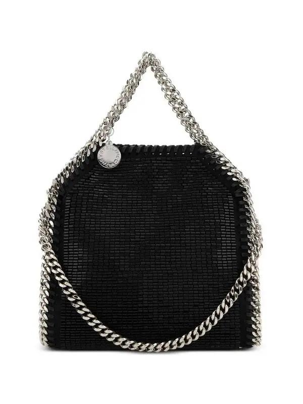 Stella McCartney Falabella Foldable Tote Bag With Chain Detail - Black