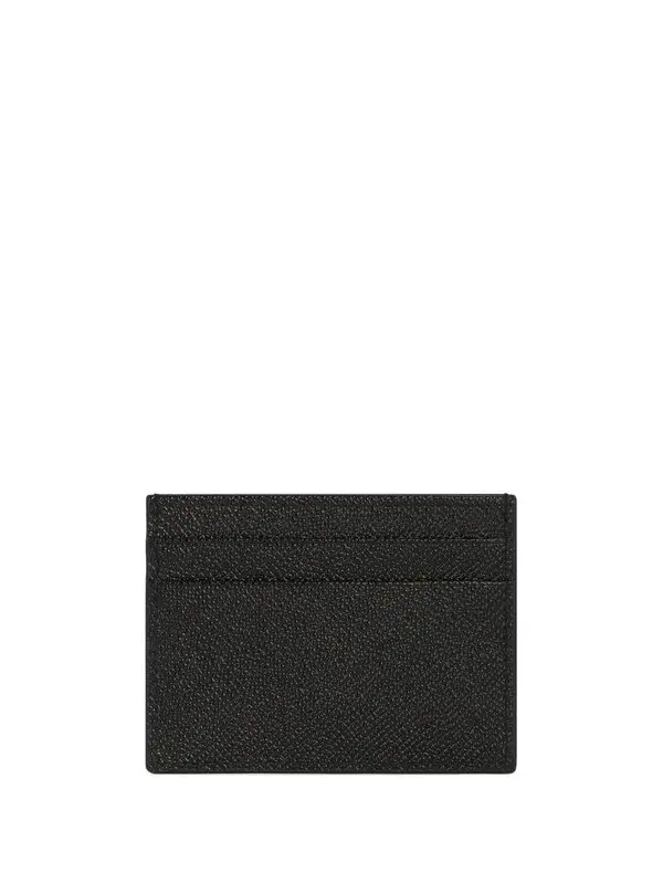 Dolce & Gabbana Card Holder With Logo Plaque - Black
