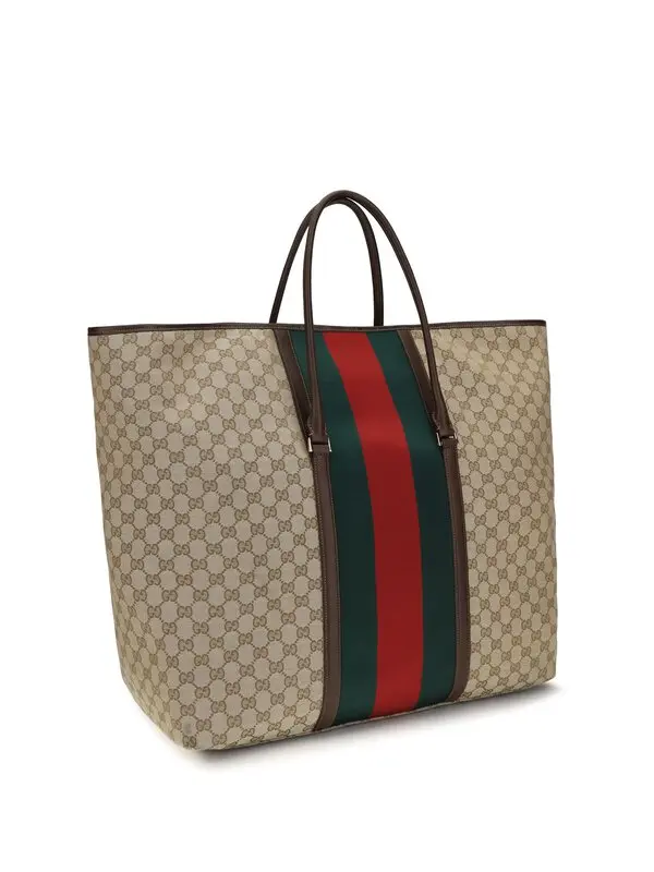 Gucci Gg Travel Bag With Web Stripe