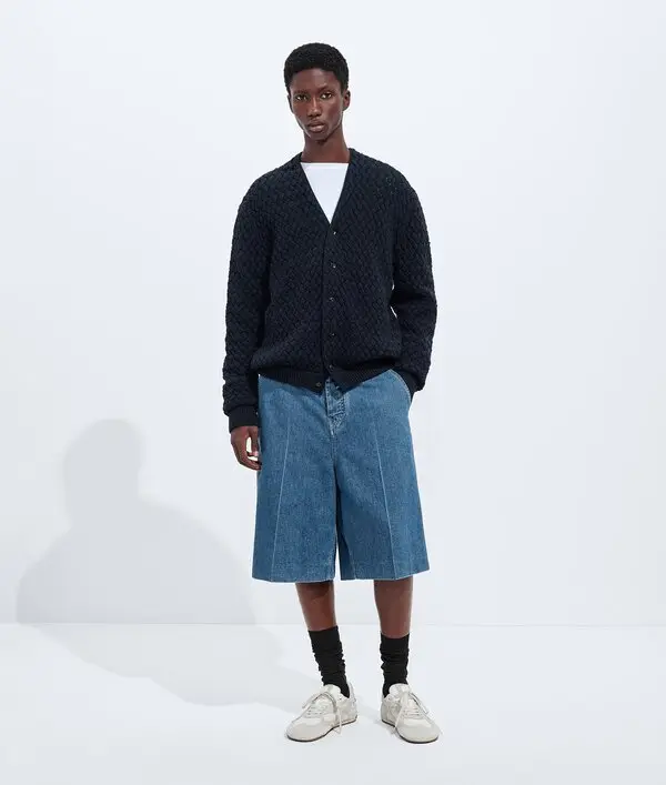 Bottega Veneta Atlantic Blue Denim Shorts - Mid Blue