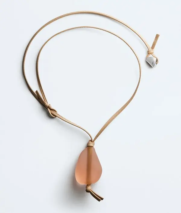Bottega Veneta Prisma Leather Necklace