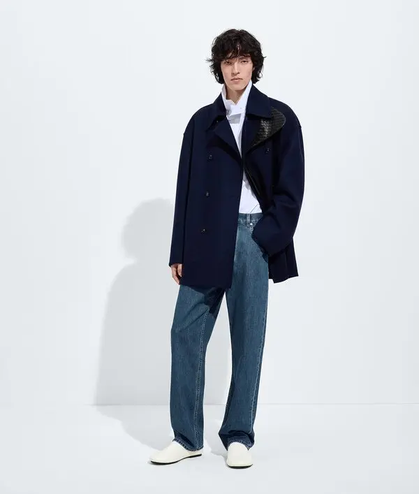 Bottega Veneta Atlantic Blue Wide Leg Jeans - Mid Blue