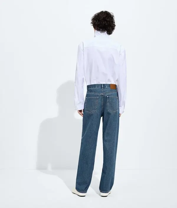 Bottega Veneta Atlantic Blue Wide Leg Jeans