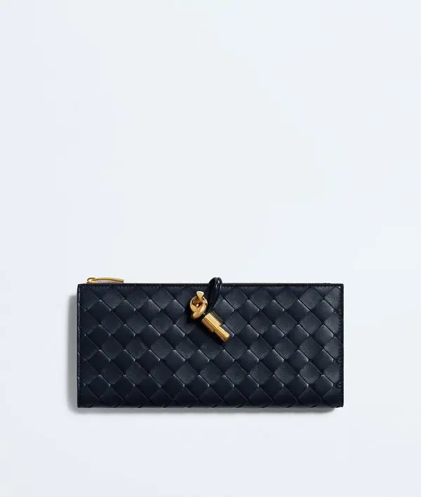Bottega Veneta Andiamo Wallet Organizer - Midnight